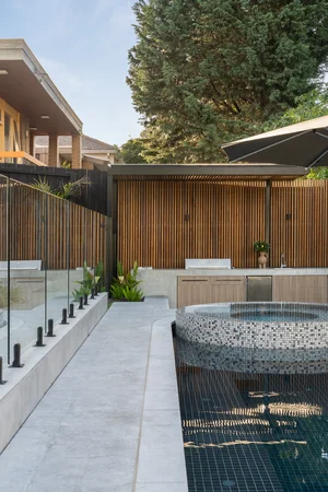 Balwyn Project | Modern Curved Pool & Raised Spa Design | Mint ...