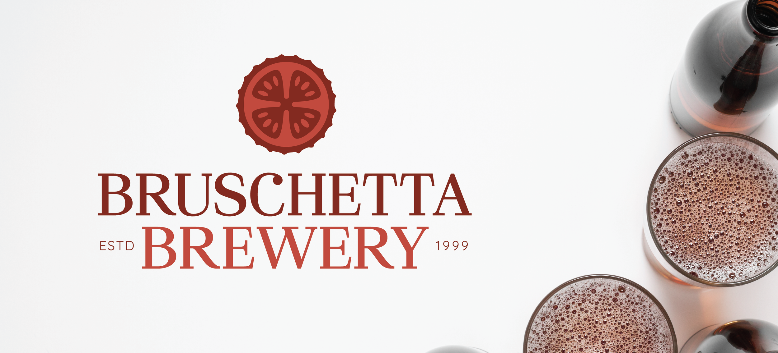 bruschetta brewery branding — Katrina Madine Designs