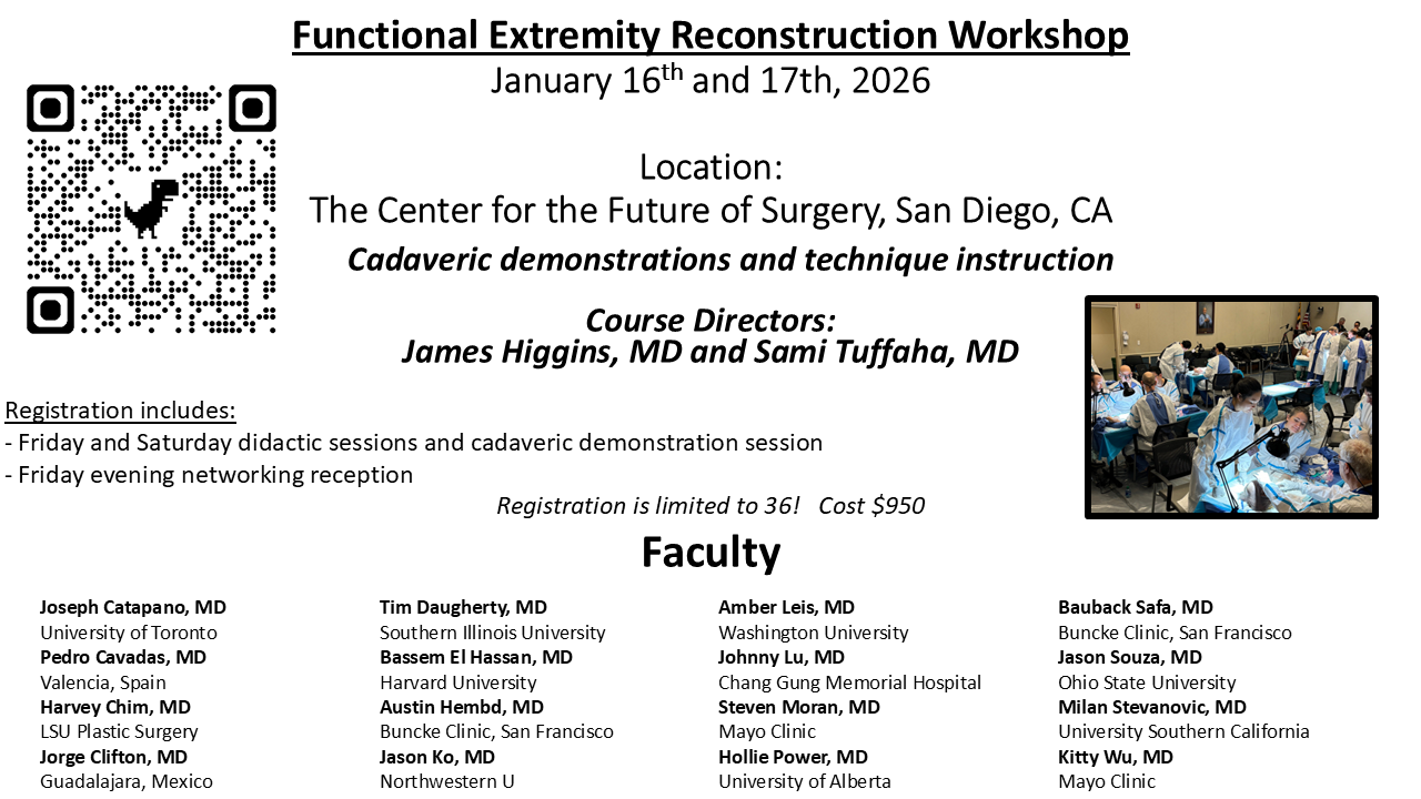 Functional Extremity Reconstruction Workshop — American Society for ...