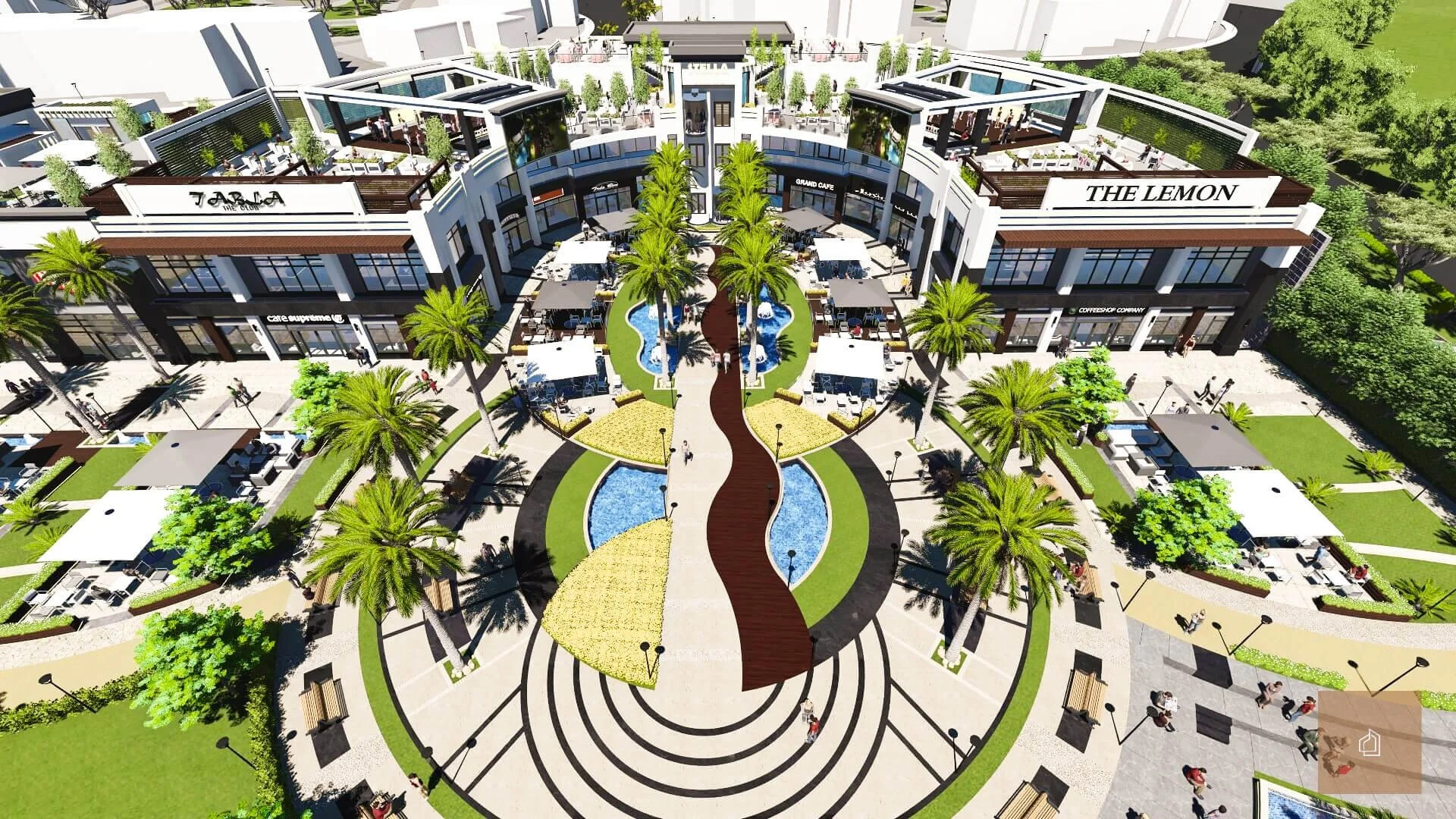 Architectural and Landscape Design for Mega Mall in Stella Sidi Abdel ...