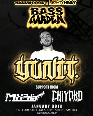 🎛️ Bass Garden x Mighty Heavy - YUNIT (Backroom) — Guildhouse