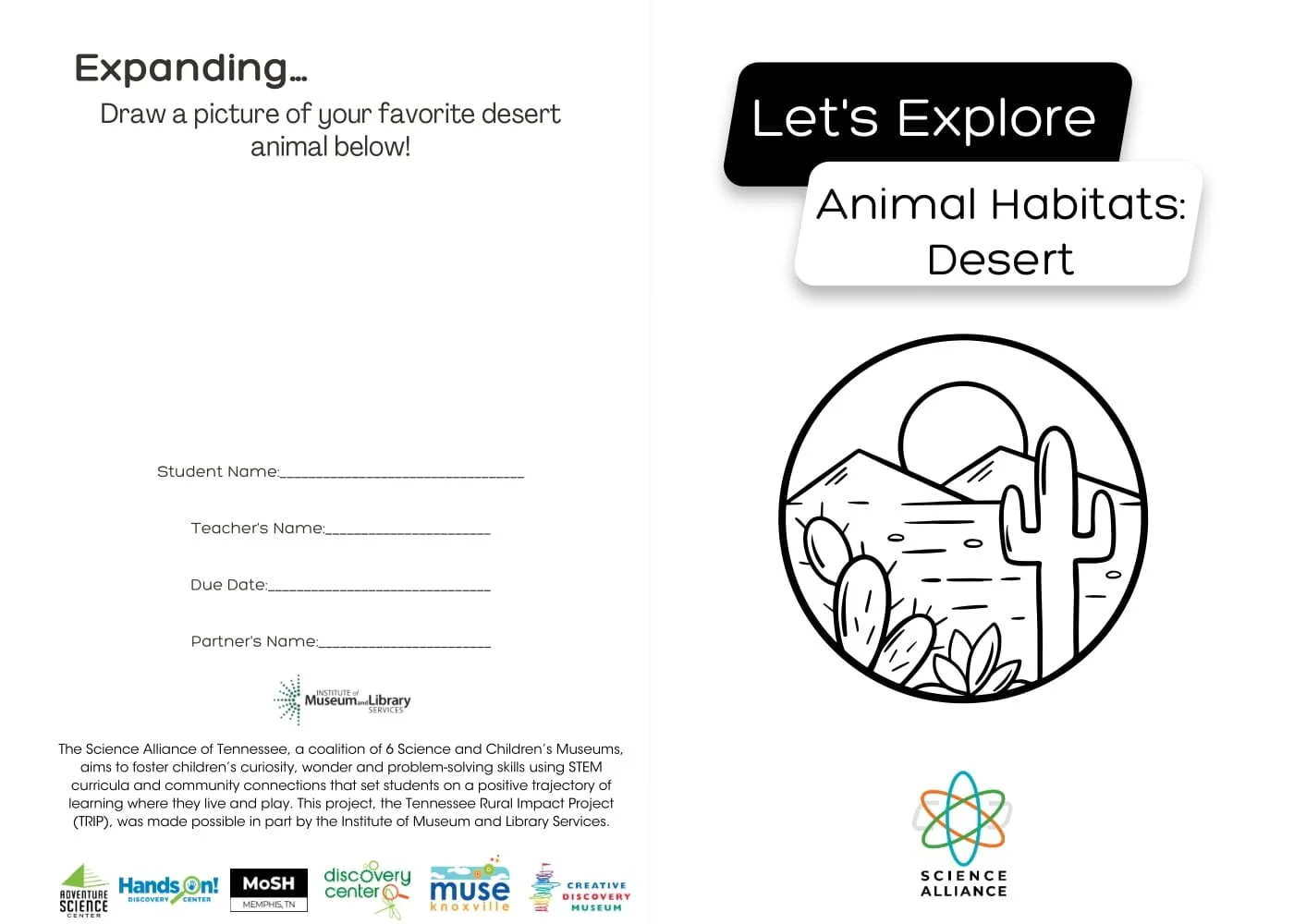 Animal Habitats - Desert — Tennessee Rural Impact Project (TRIP)