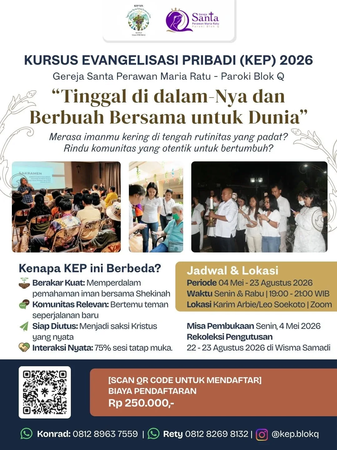 Gereja Santa Perawan Maria Ratu, Paroki Blok Q | Discover & Connect Today
