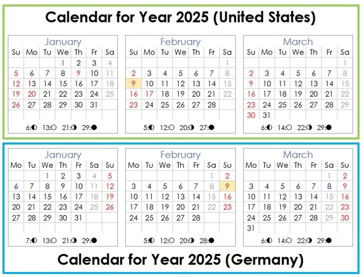 Why Calendars Start on Different Days Across the World: The Global ...