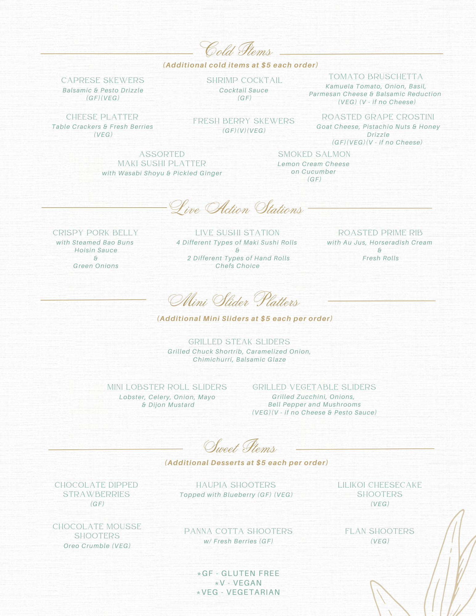 General 5 — Cafe Julia Hawaii