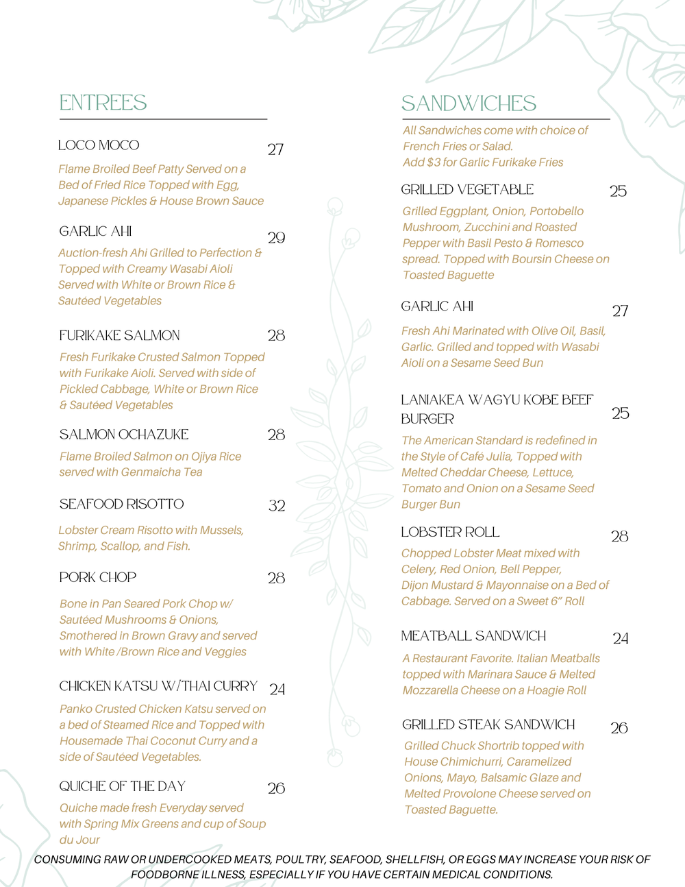 Lunch — Cafe Julia Hawaii