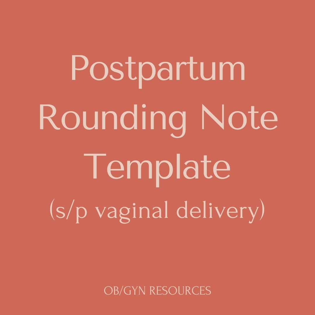 Free Downloads — The OB/GYN Resident Survival Guide