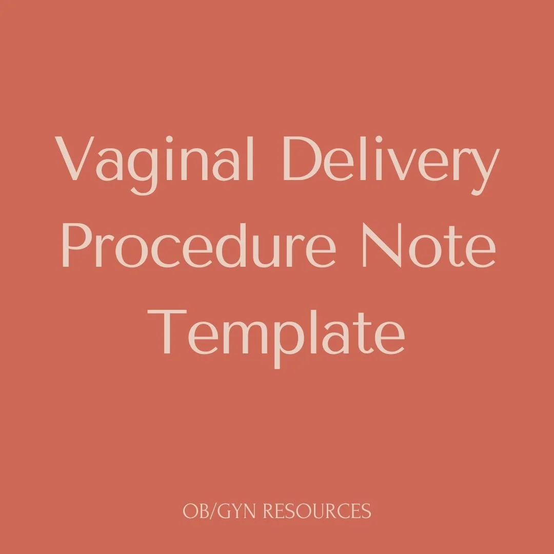 Free Downloads — The OB/GYN Resident Survival Guide