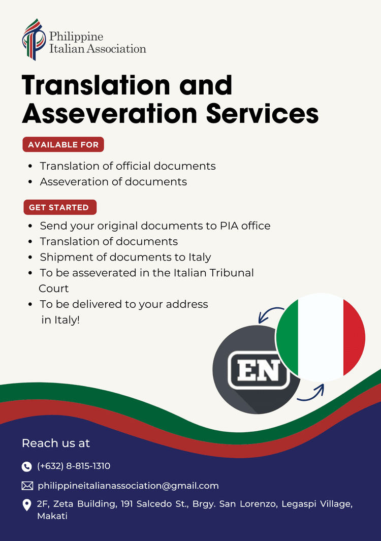 ENG - Translation Services — The Philippine Italian Association