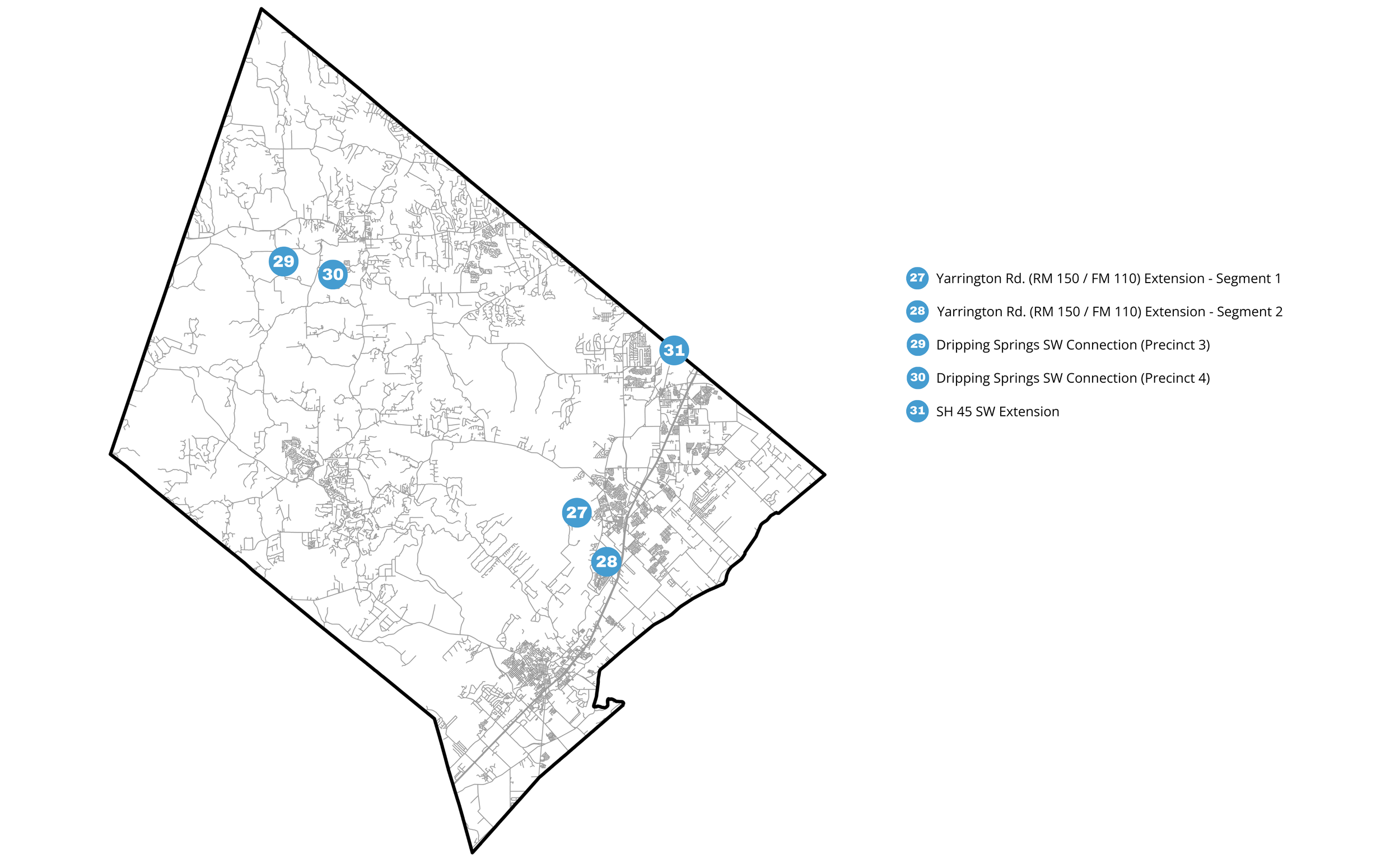 Regional Connectivity projects — Hays County Bonds 2024
