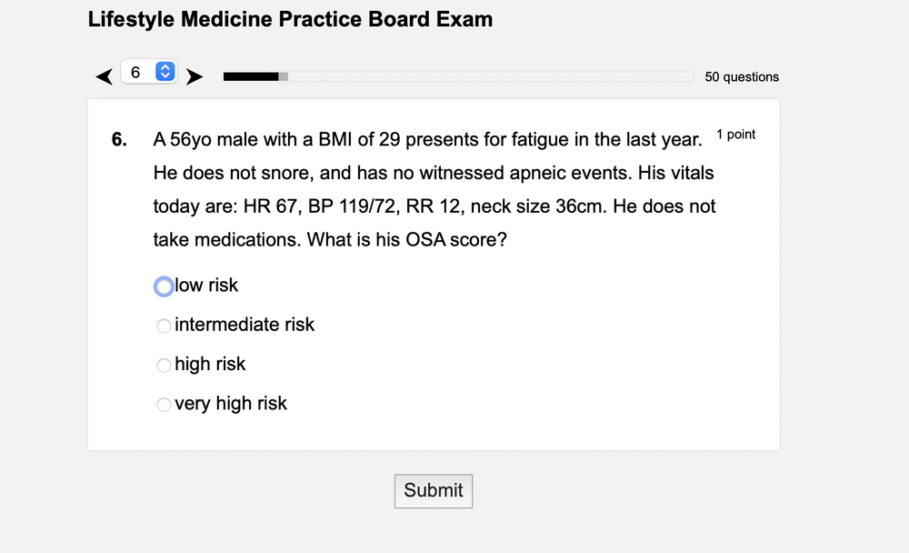 Practice Exam for Lifestyle Medicine Board Exam prep — Pathwise Wellness