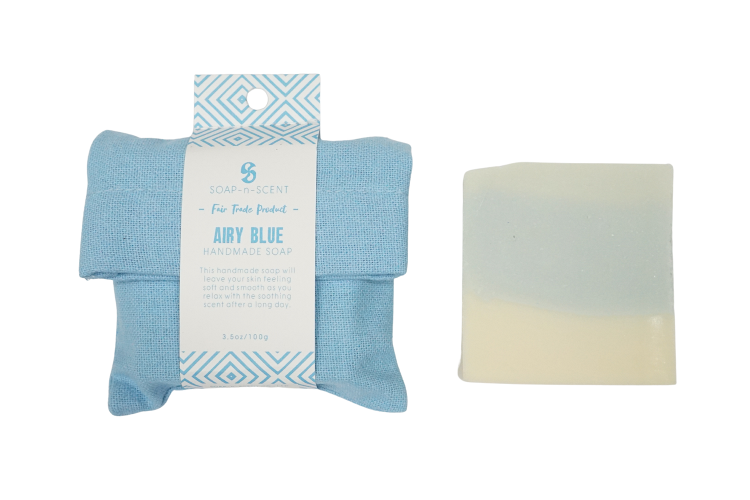 Cotton Pouch - Airy Blue — SOAP-n-SCENT
