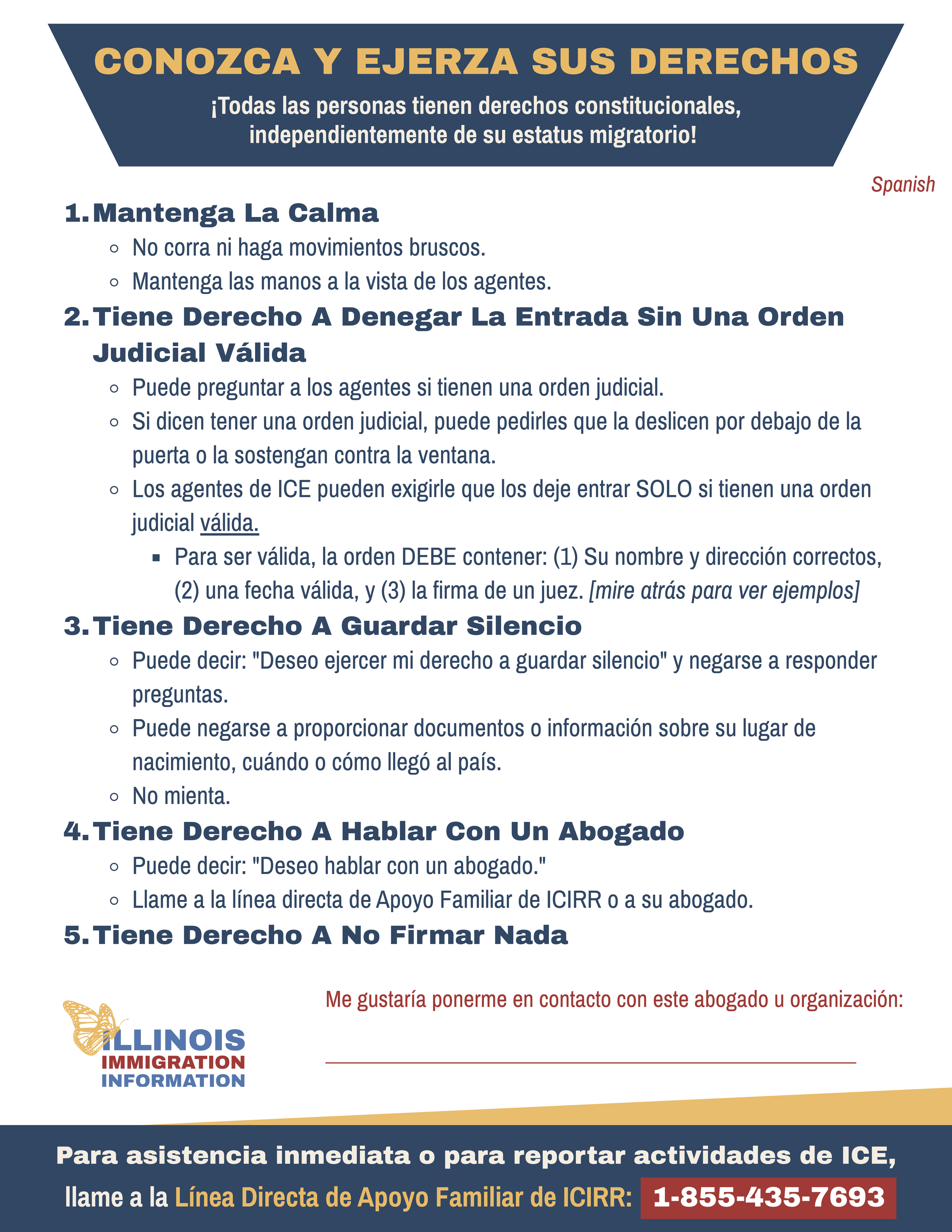 Know Your Rights — TRP IMMIGRANT JUSTICE