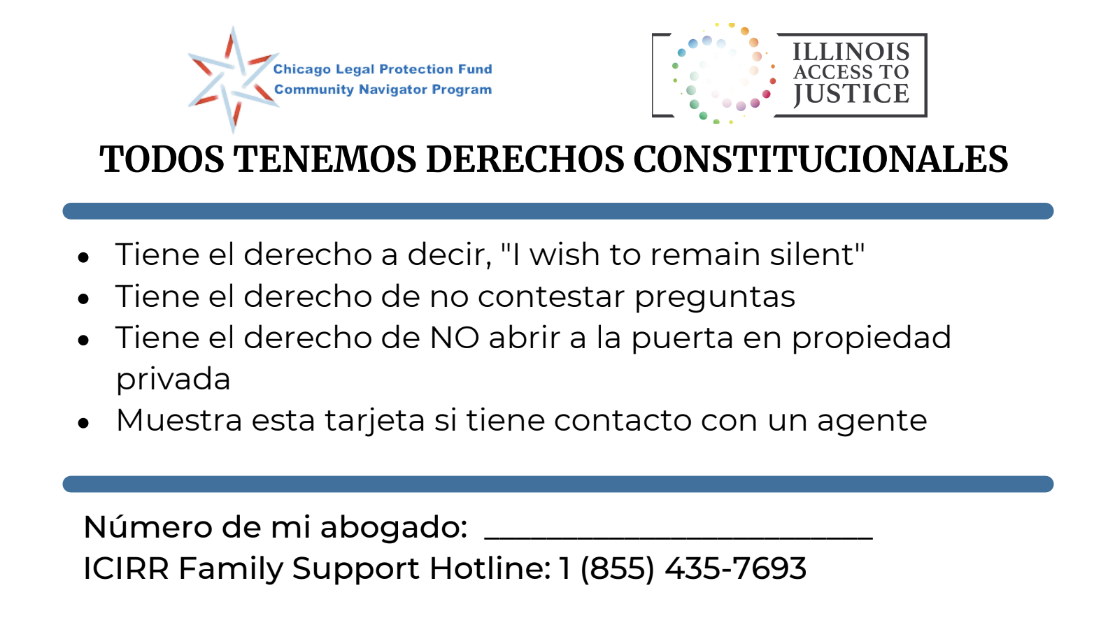 Know Your Rights — TRP IMMIGRANT JUSTICE