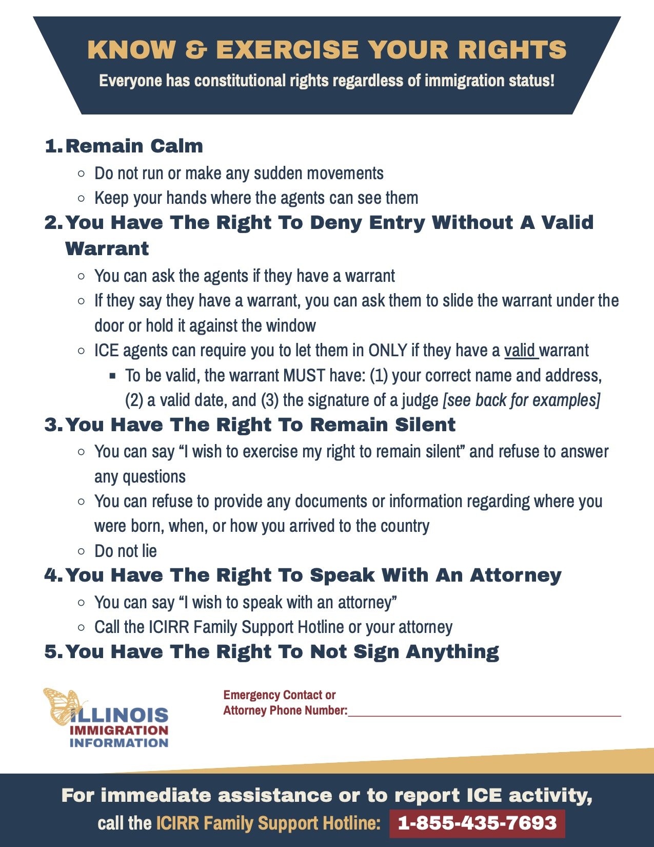 Know Your Rights — TRP IMMIGRANT JUSTICE