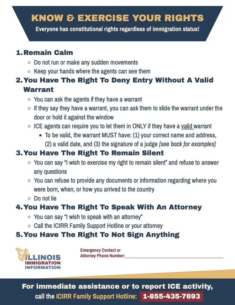 Know Your Rights — TRP IMMIGRANT JUSTICE
