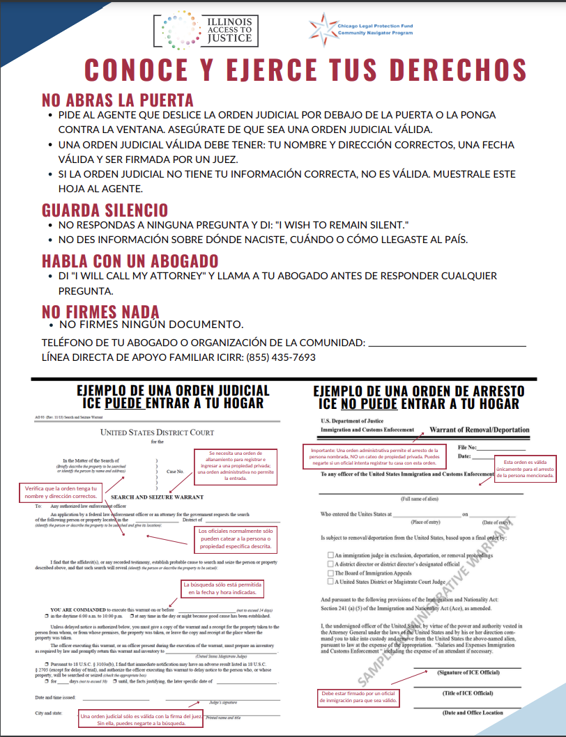 Know Your Rights — TRP IMMIGRANT JUSTICE