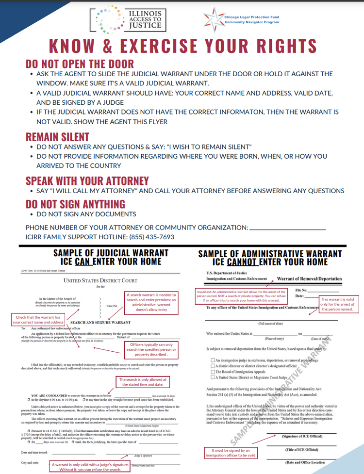 Know Your Rights — TRP IMMIGRANT JUSTICE