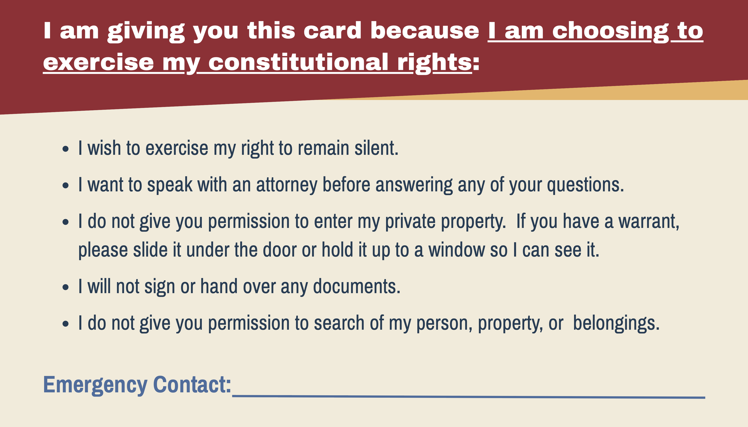 Know Your Rights — TRP IMMIGRANT JUSTICE