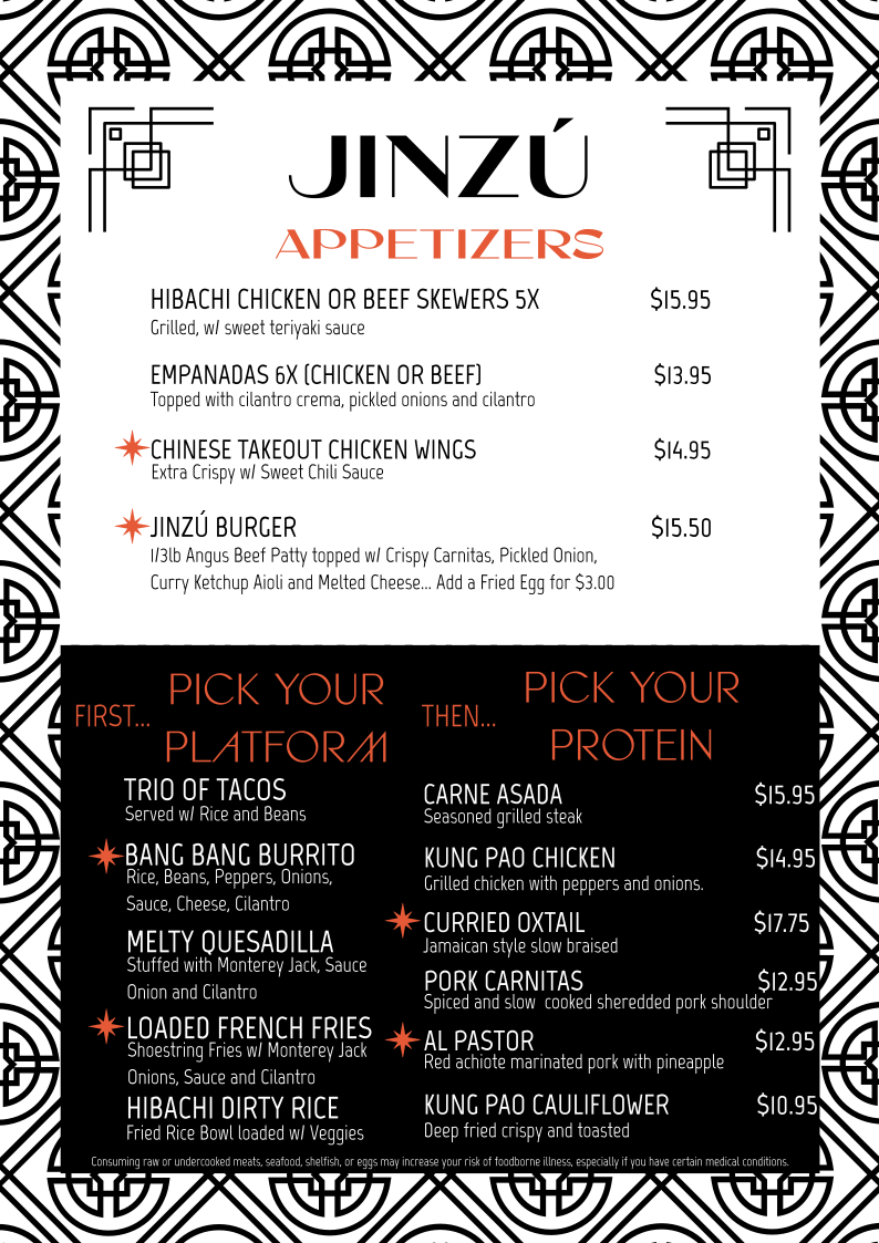 Menu — EAT JINZÚ