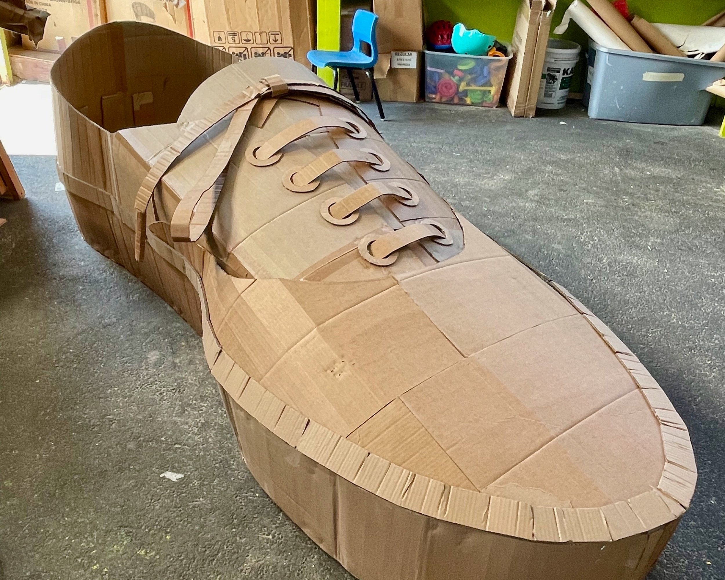 Giant Cardboard Shoe — Ken Mori Projects