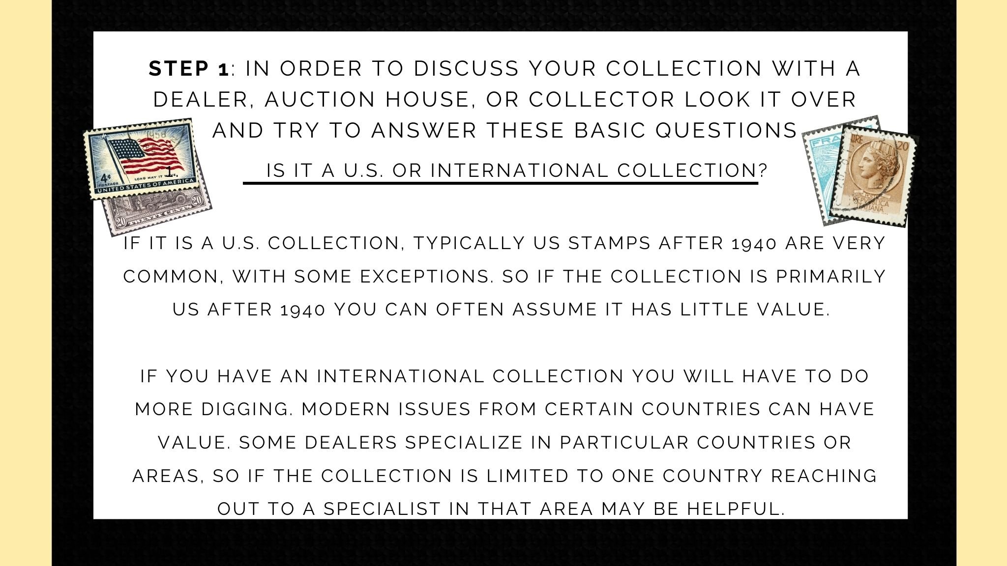 How to sell your stamp collection as a novice — Mayfair Stamps