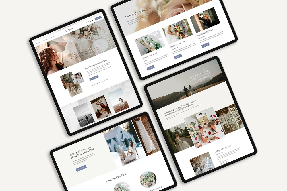 Squarespace Template Shop for Wedding & Event Vendors — Lion Claw