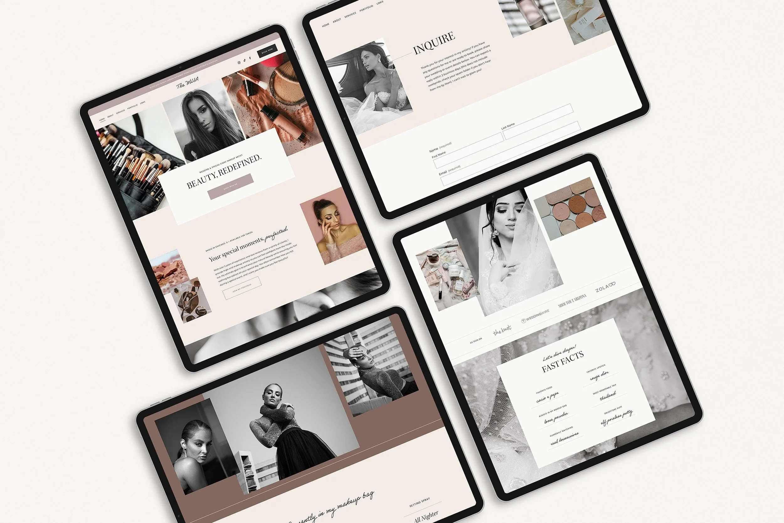 Squarespace Template Shop for Wedding & Event Vendors — Lion Claw