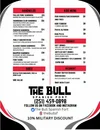 Menu — THE BULL