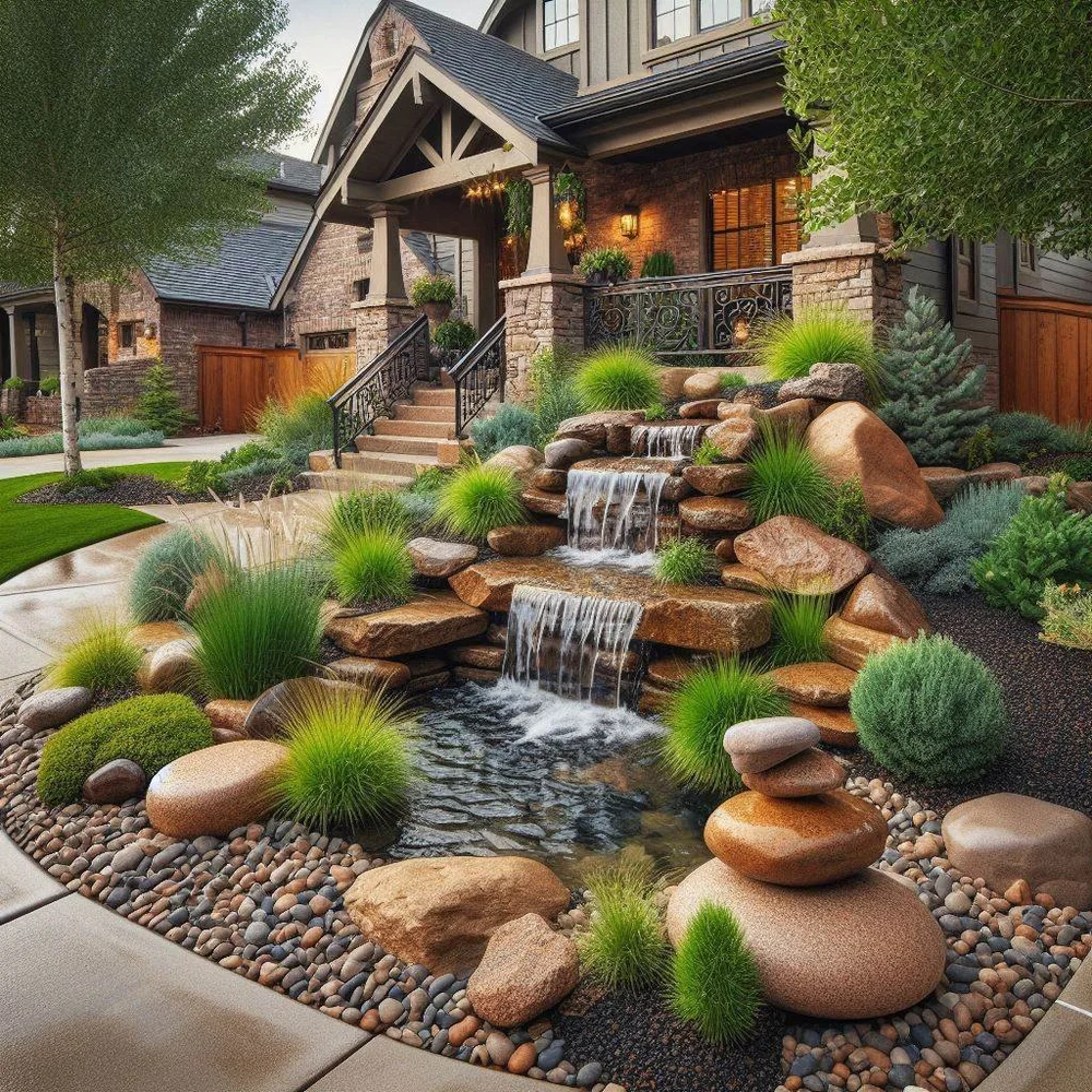 15 Front Yard Landscaping Ideas with Rocks