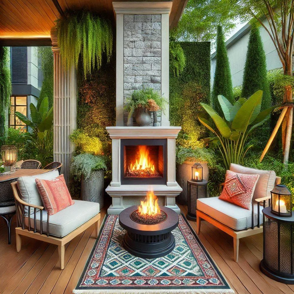 15 Small Outdoor Fireplace Ideas for Cozy Nights