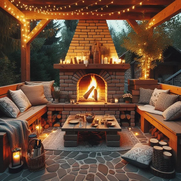 15 Outdoor Fireplace Ideas to Enhance Your Backyard