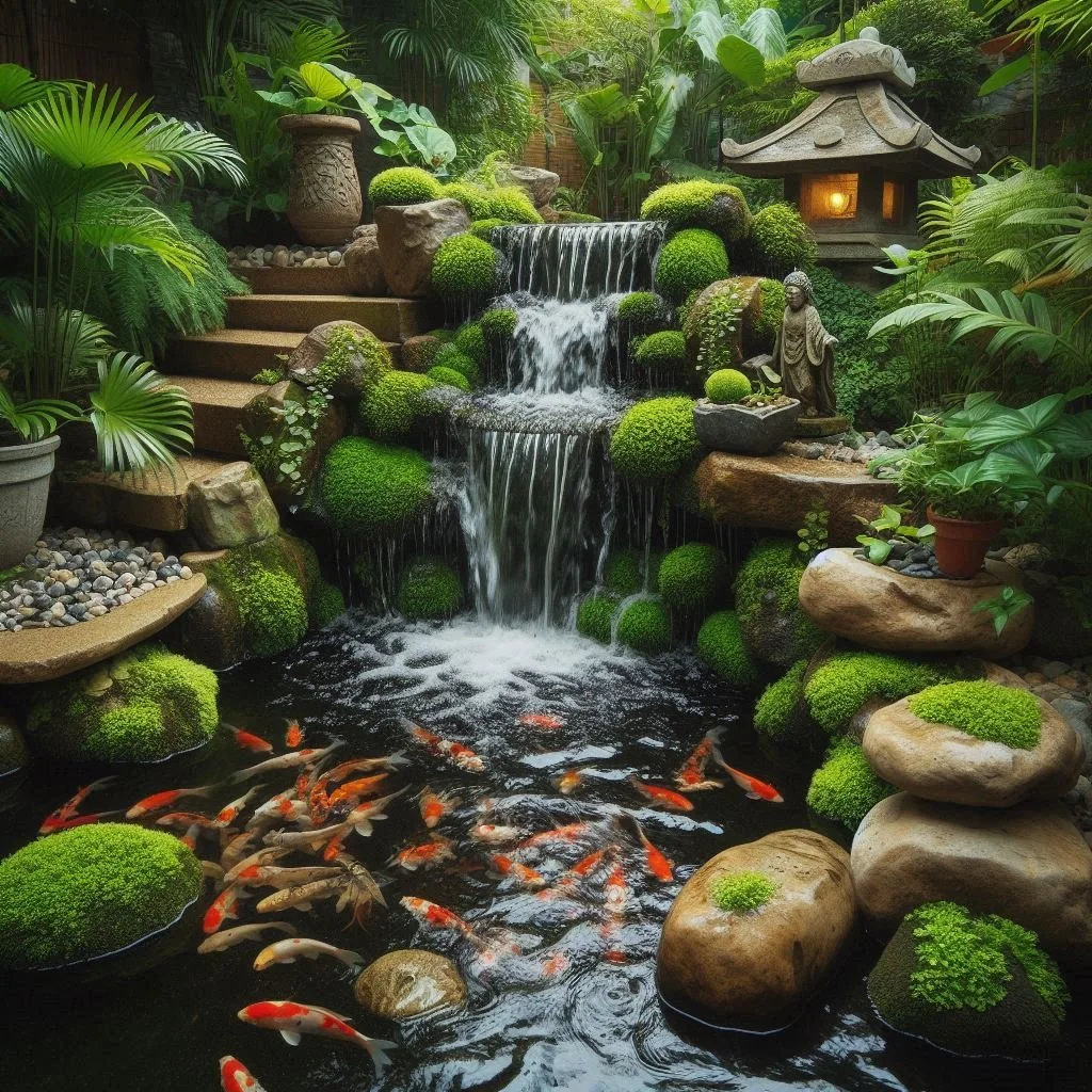 15 Stunning Small Ponds with Waterfalls for Your Yard