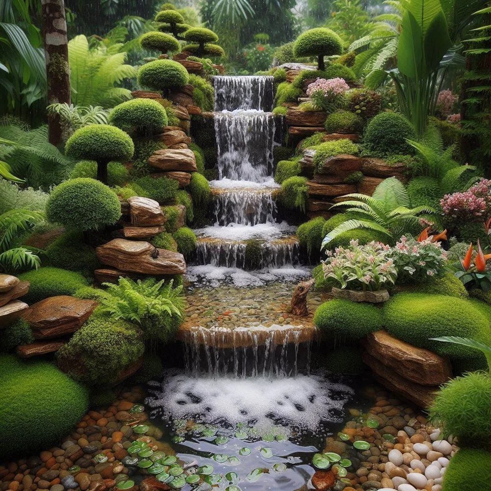 15 Stunning Small Ponds with Waterfalls for Your Yard