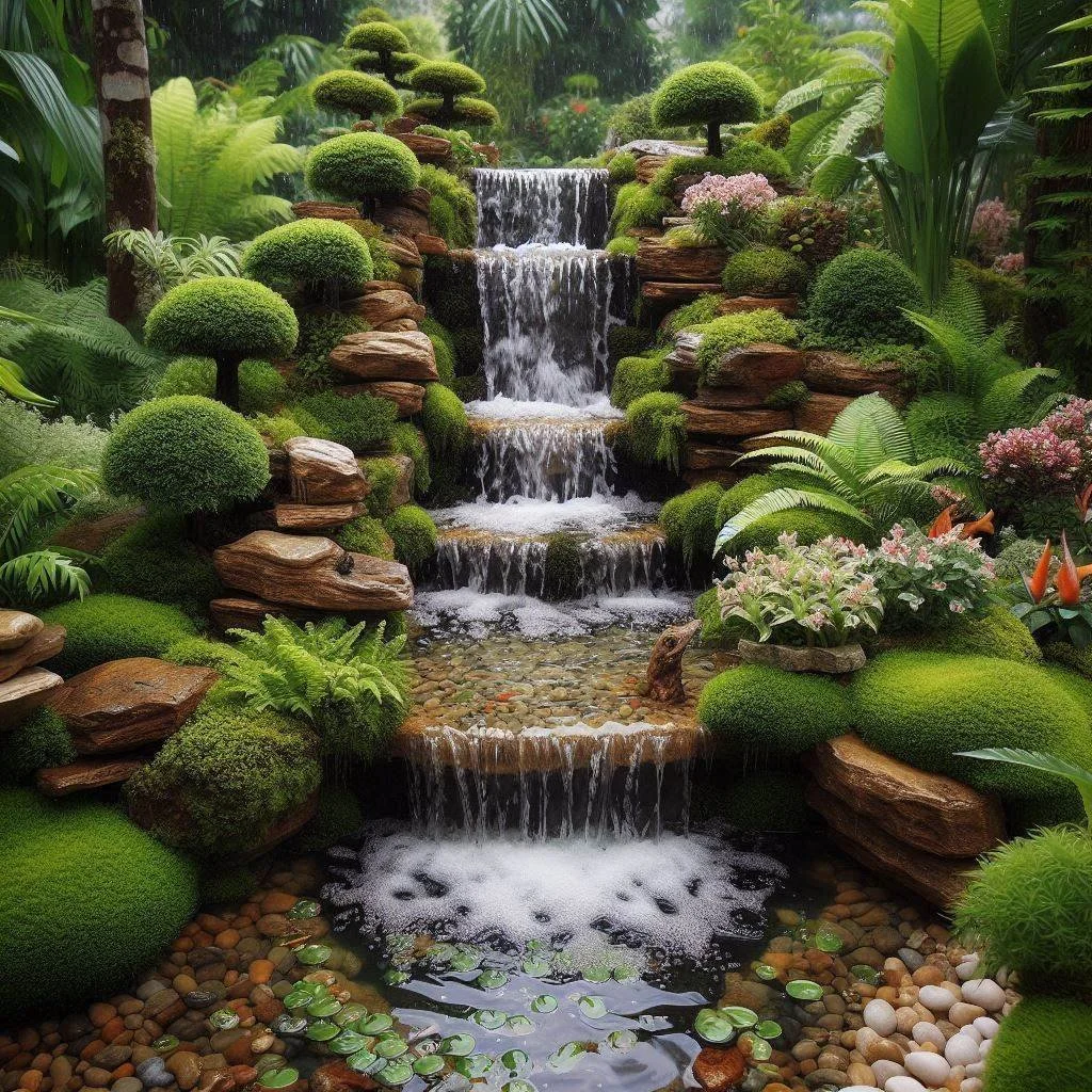 15 Stunning Small Ponds with Waterfalls for Your Yard