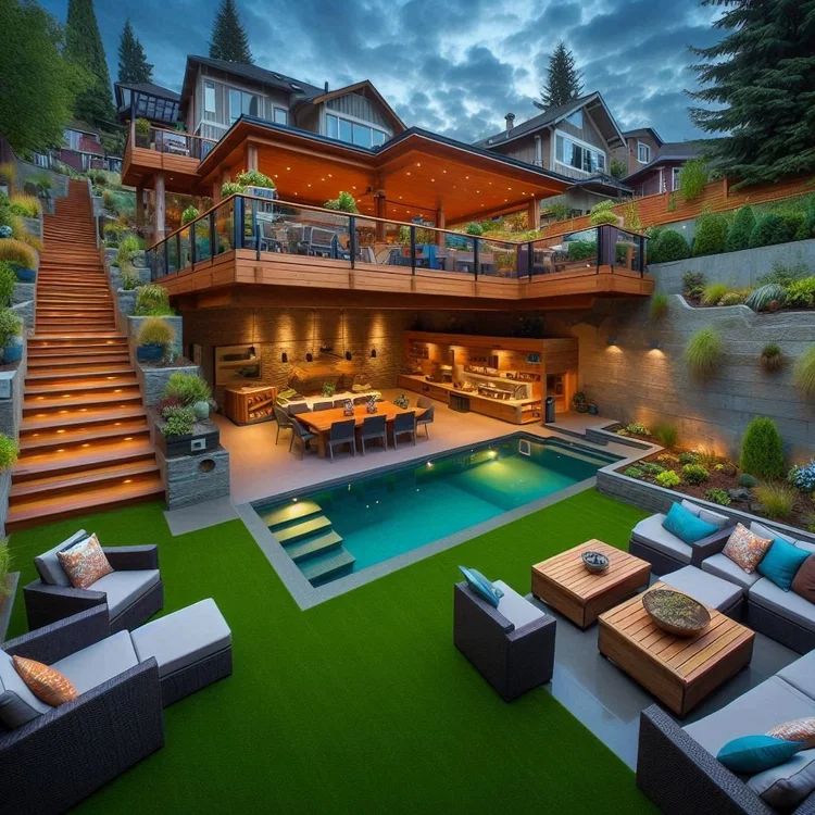 15 Creative Down Sloped Backyard Ideas to Try