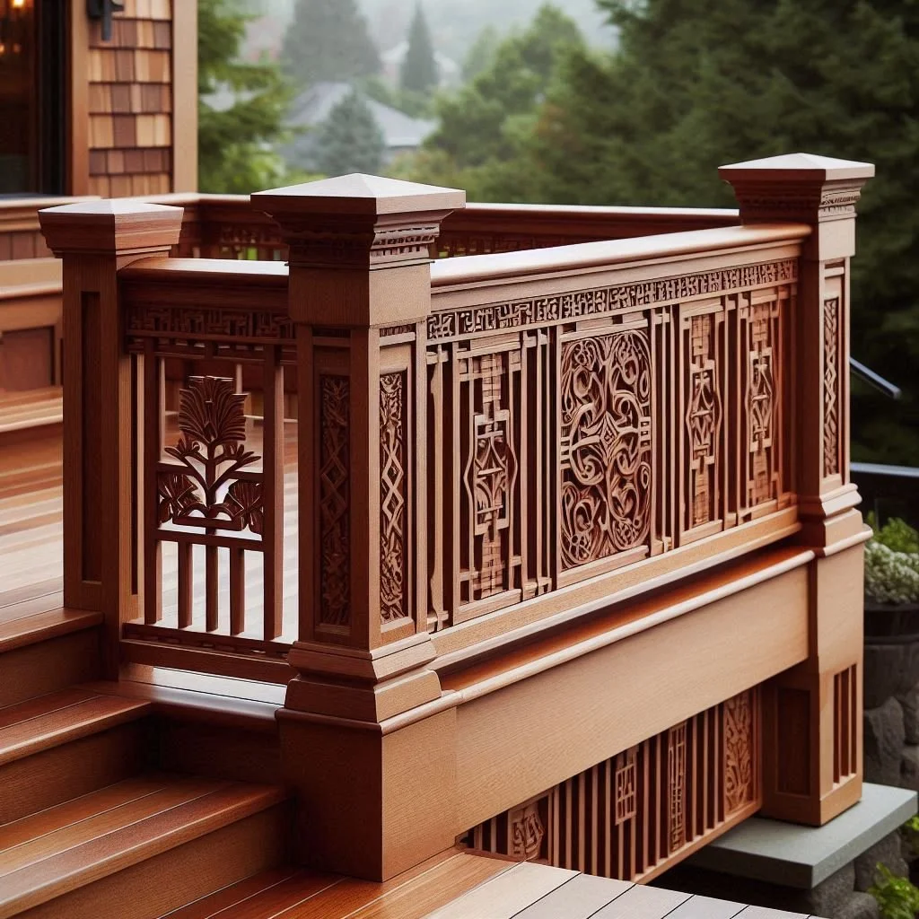 15 Wood Deck Railing Ideas to Inspire You