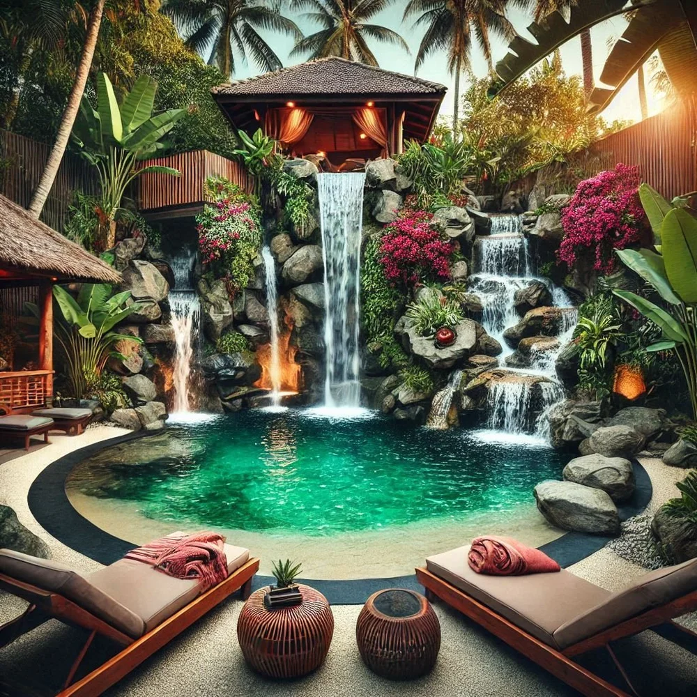 15 Stunning Waterfall Pool Ideas for Backyard Bliss