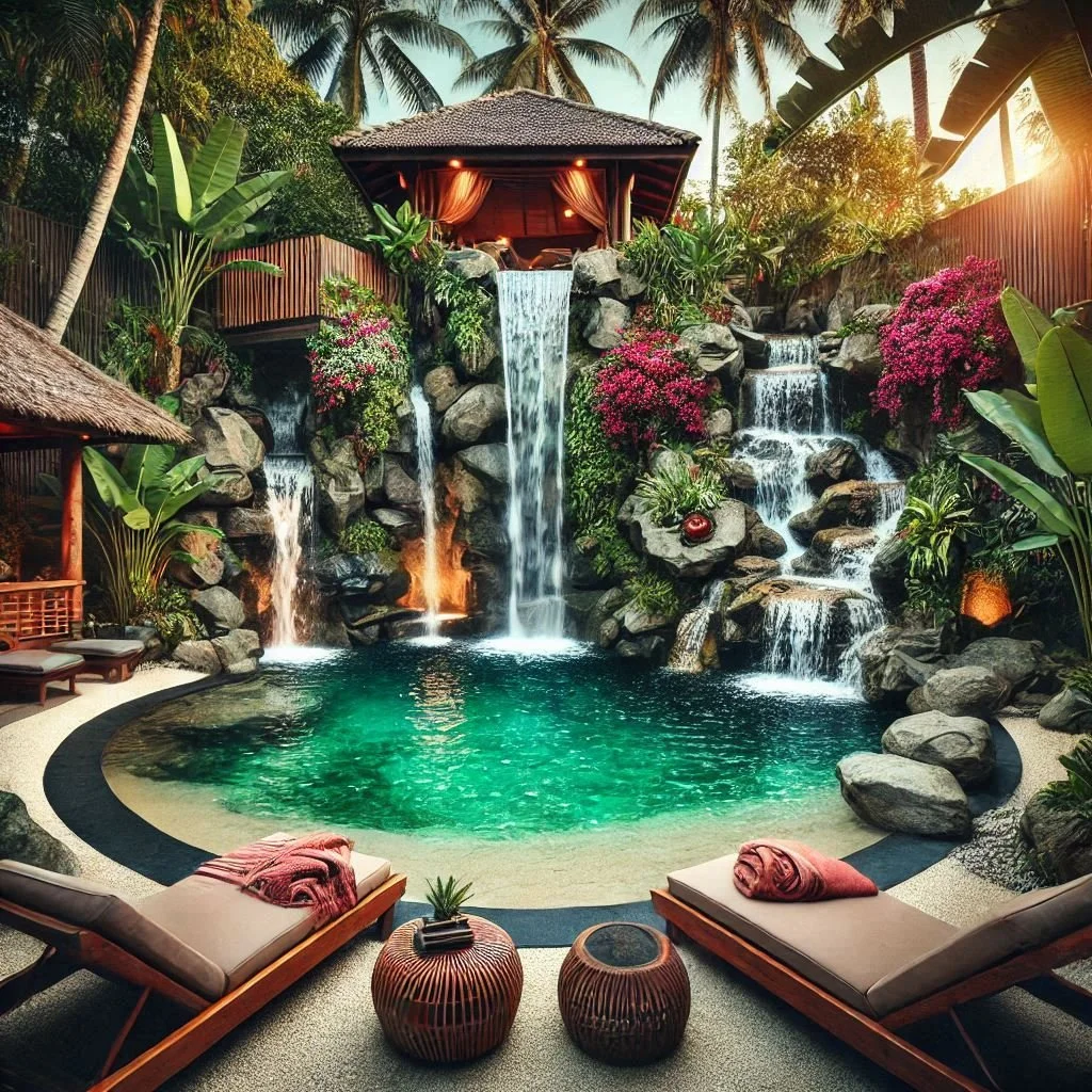 15 Stunning Waterfall Pool Ideas for Backyard Bliss