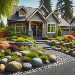 15 Front Yard Landscaping Ideas with Rocks