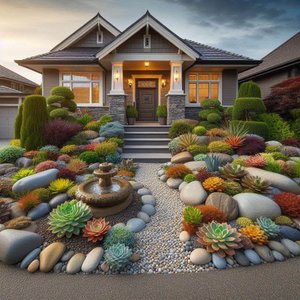 15 Front Yard Landscaping Ideas with Rocks