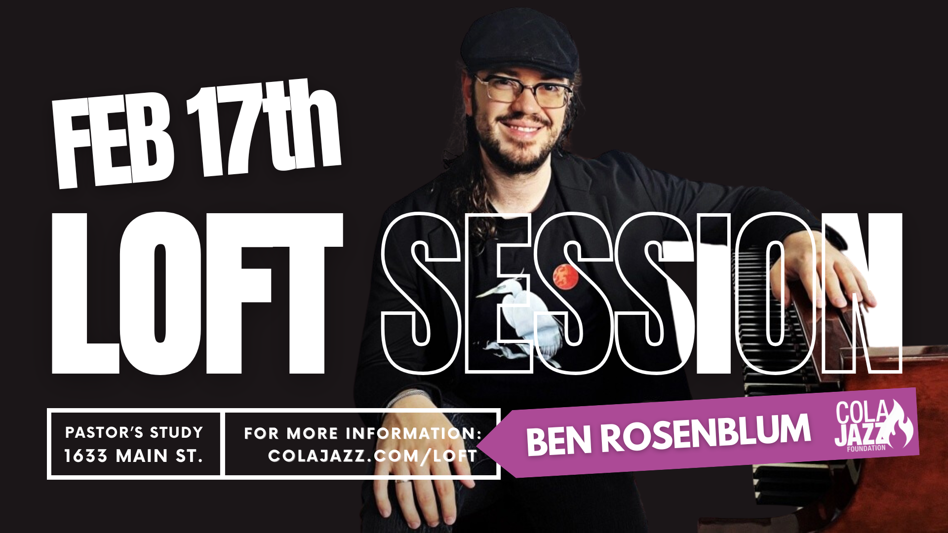 Loft Session: Ben Rosenblum Trio — ColaJazz Foundation