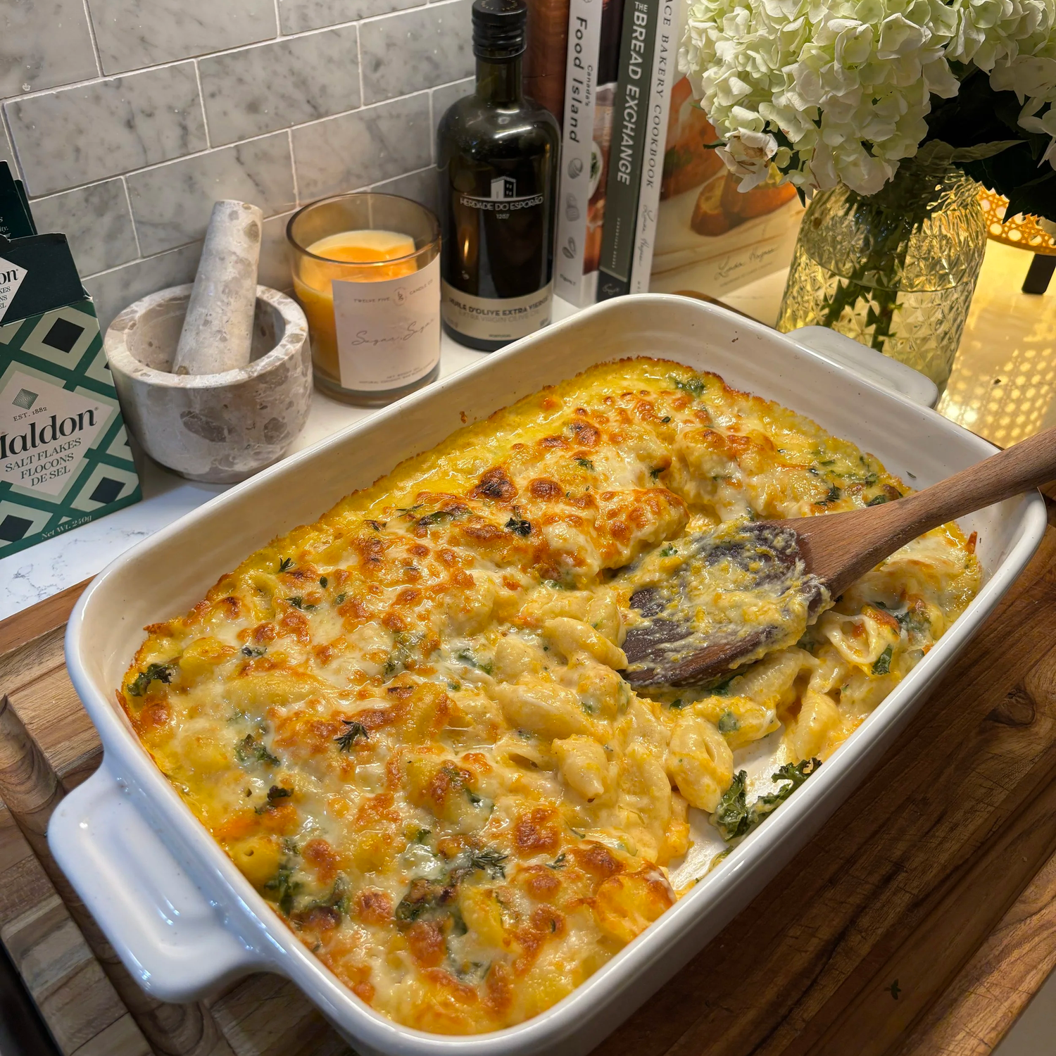 Fall Butternut Squash Mac & Cheese with Roasted Garlic, the perfect ...