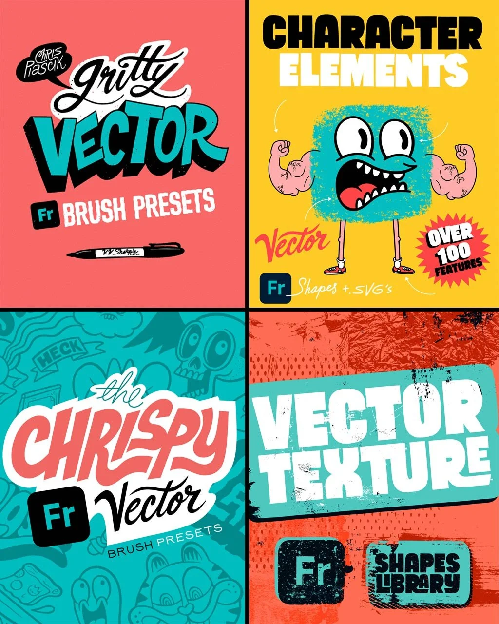 Vector Texture: Shape Library for Adobe Fresco — Chris Piascik