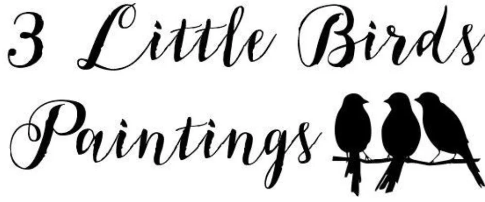 It’s me. I am the moonflower.-3 Little Birds Paintings by Jessie Bryant