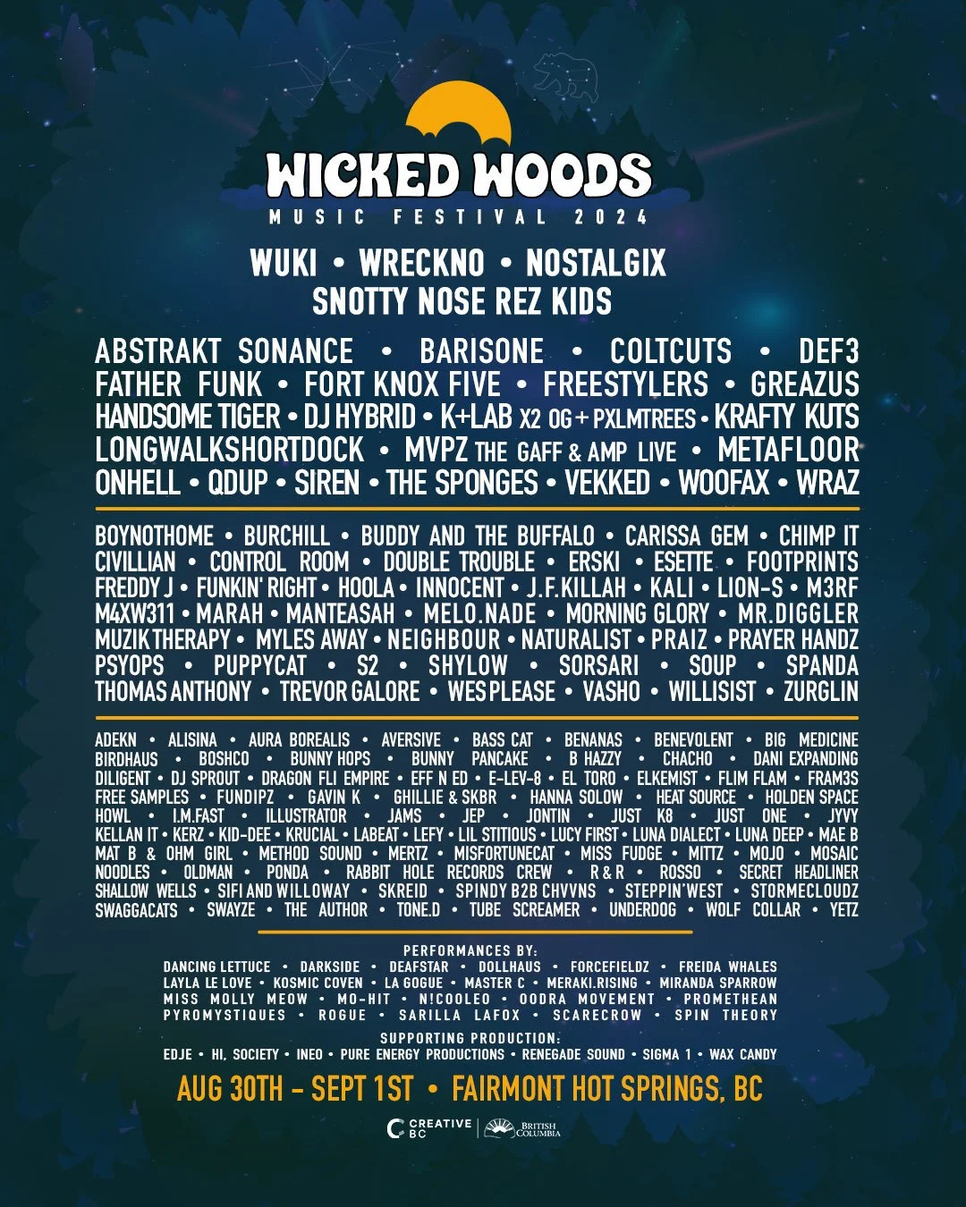 Previous Lineups — Wicked Woods