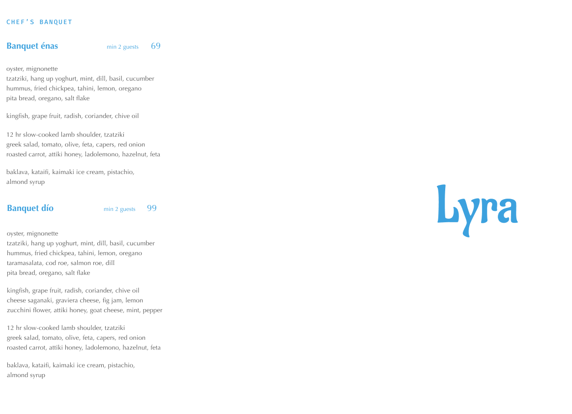 Lyra l Modern Greek Cuisine