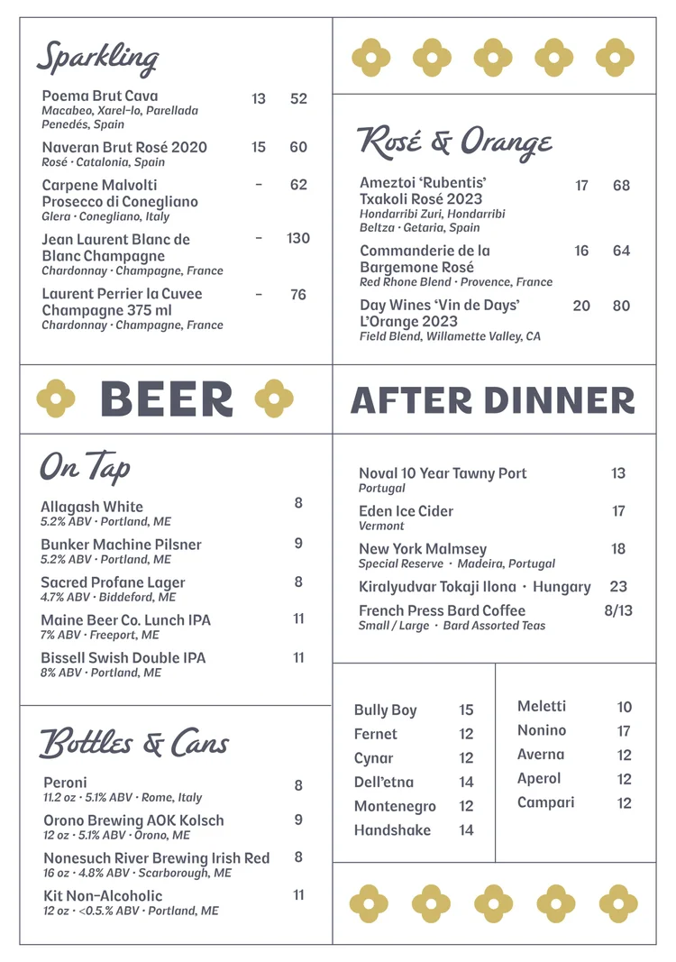 Menu — Evo Kitchen + Bar