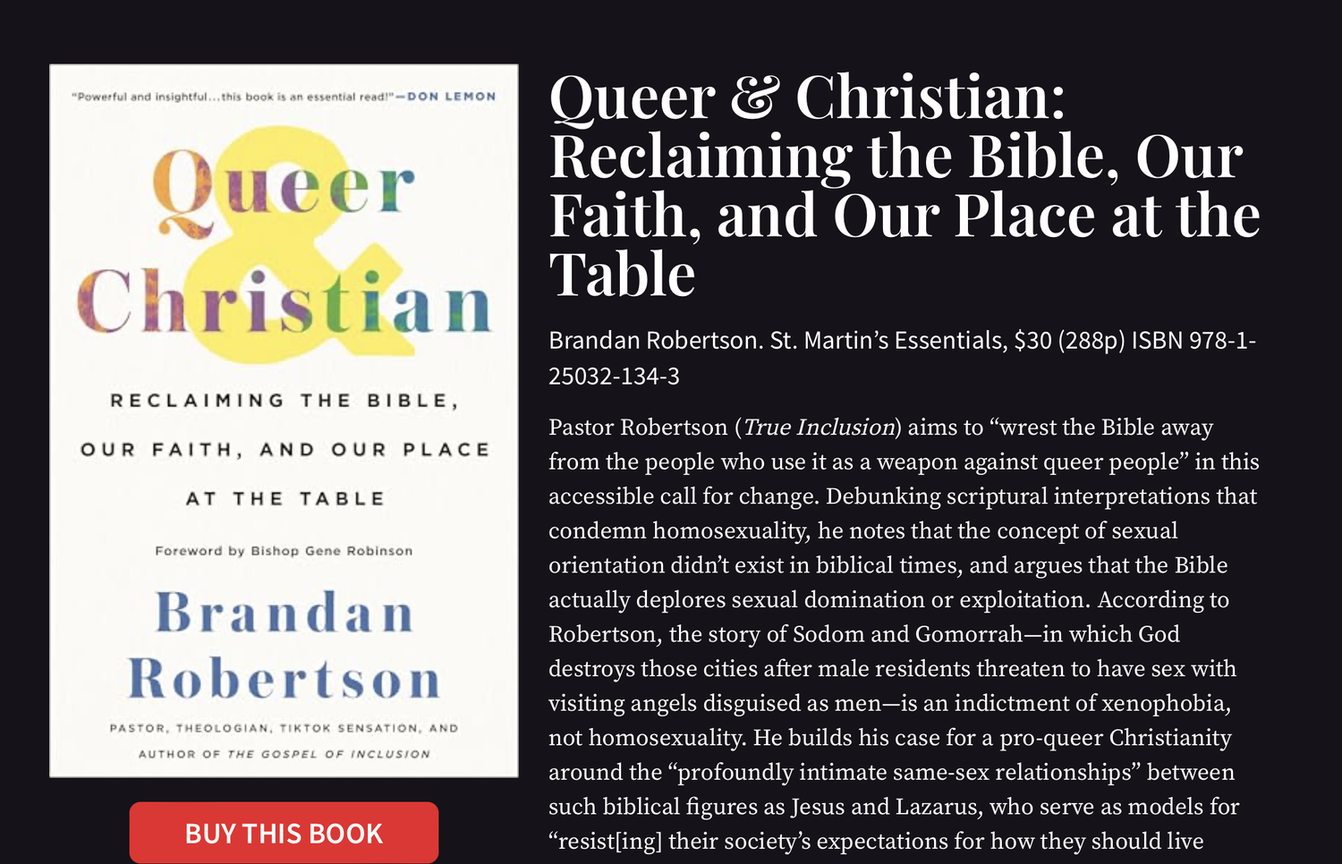 Queer & Christian: Reclaiming the Bible, Our Faith, and Our Place At ...