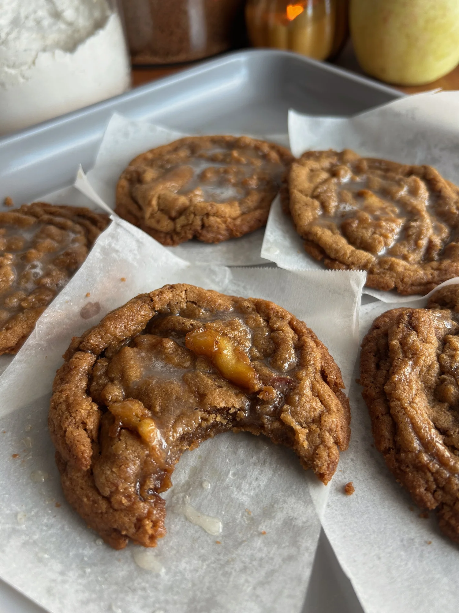 Crispy Apple Fritter Cookies — Samantha Chen Bakes